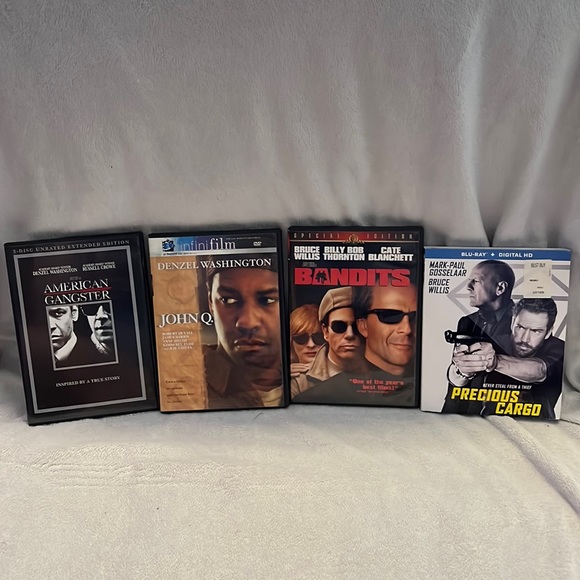 Media | Bruce Willis Denzel Washington 4 Movie Collection | Poshmark